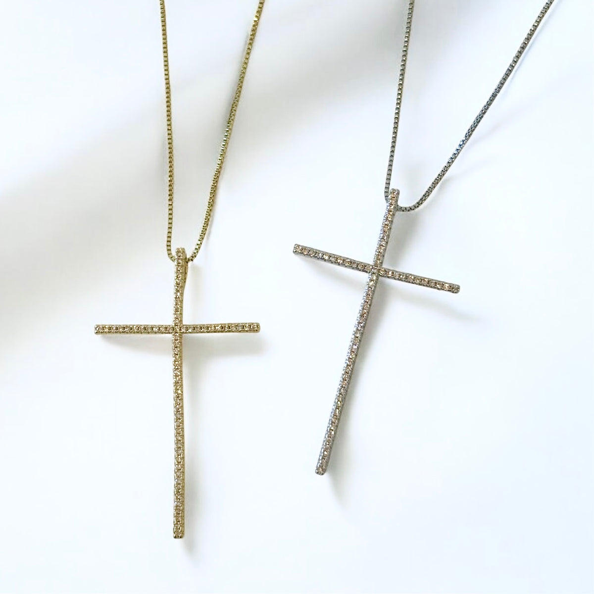 The Divine Line Cross Necklace – Girl Be Brave