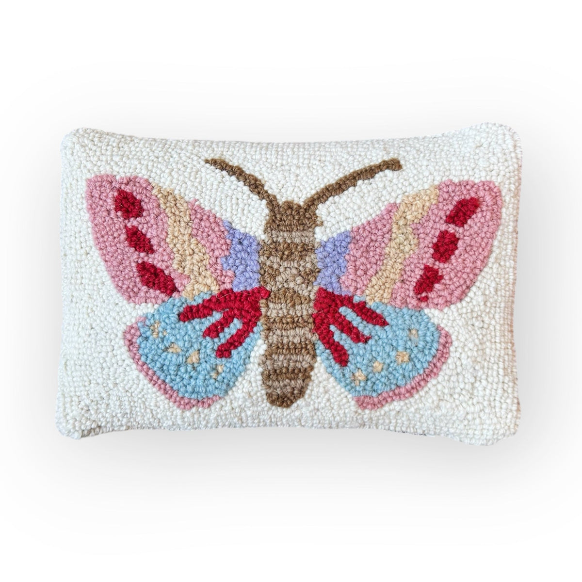 Butterfly Hooked Pillow – Girl Be Brave