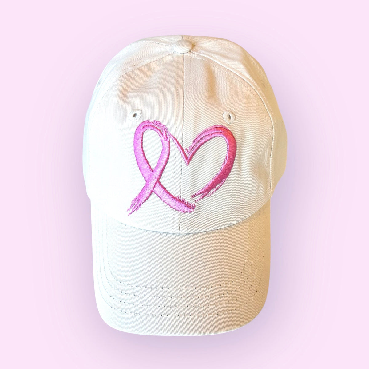 Girl Be Brave Breast Cancer Awareness Hat-Pink Ribbon