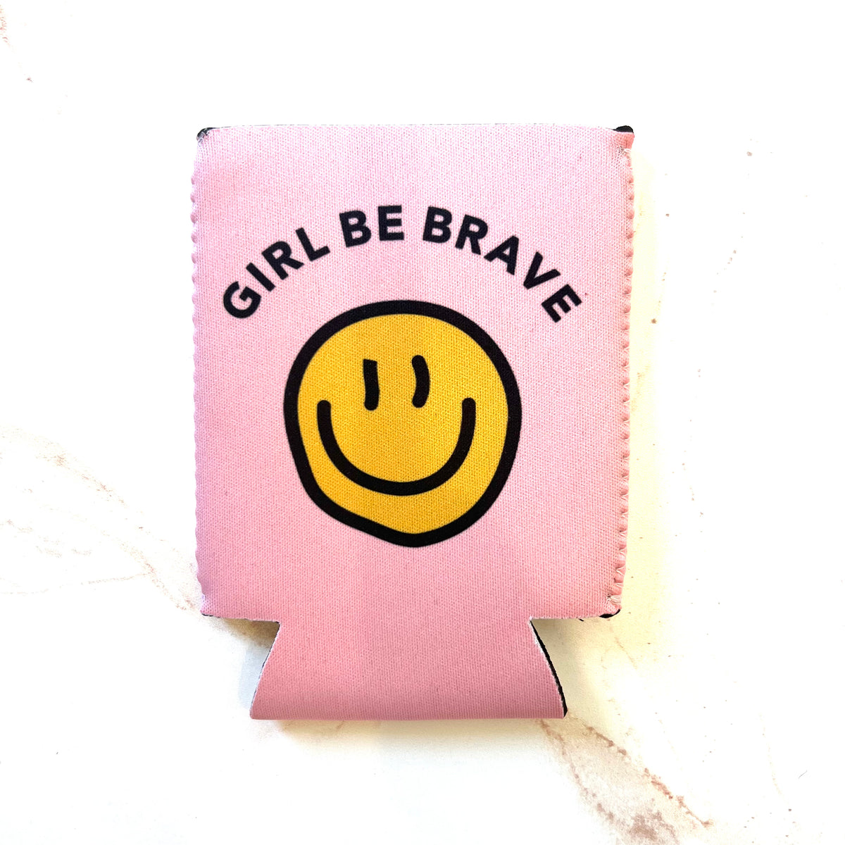 Girl Be Brave Happy Face Drink Sleeve